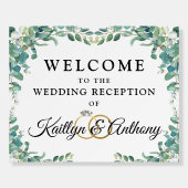 Wedding Botanical Eucalyptus Welcome Sign | Zazzle