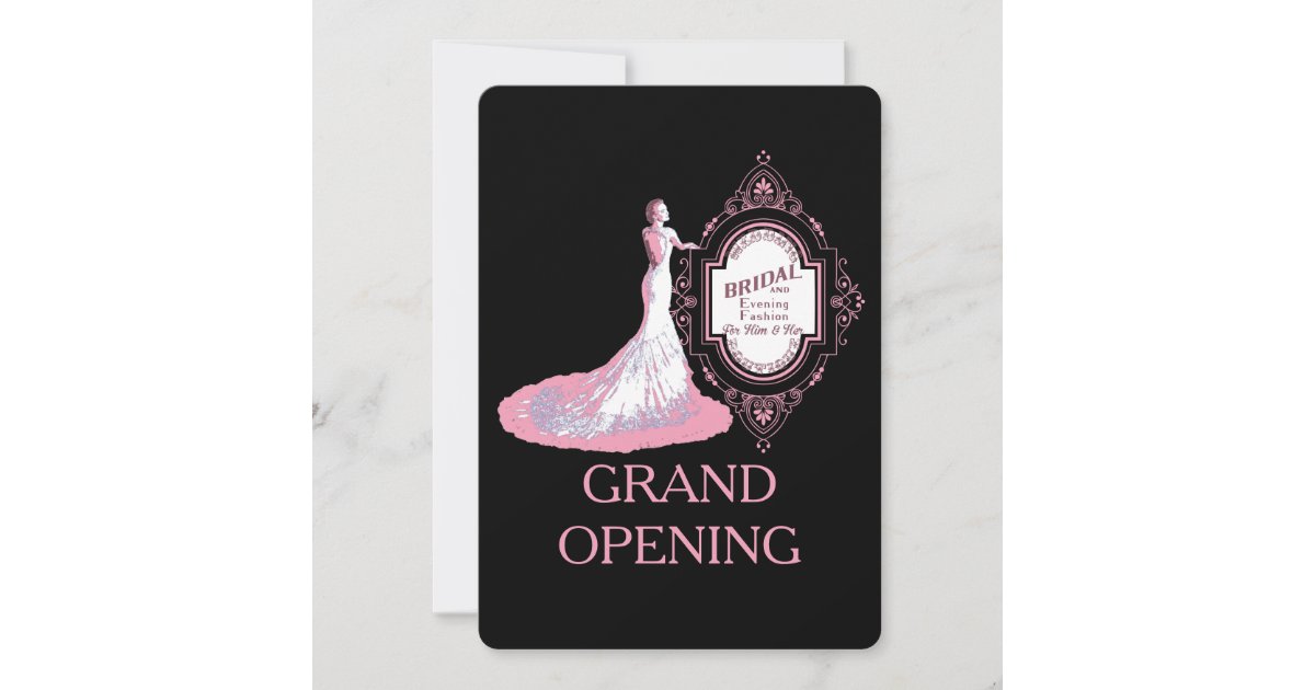 WEDDING BOUTIQUE ~ Invitation Card | Zazzle