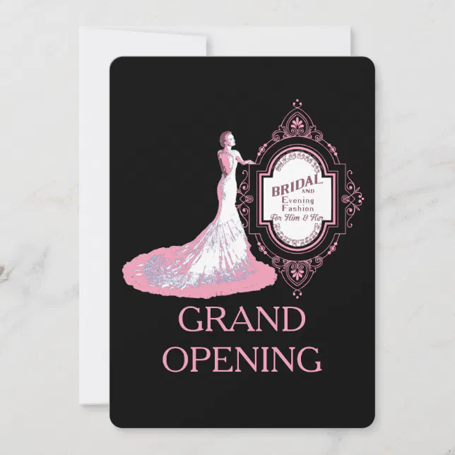 WEDDING BOUTIQUE ~ Invitation Card | Zazzle