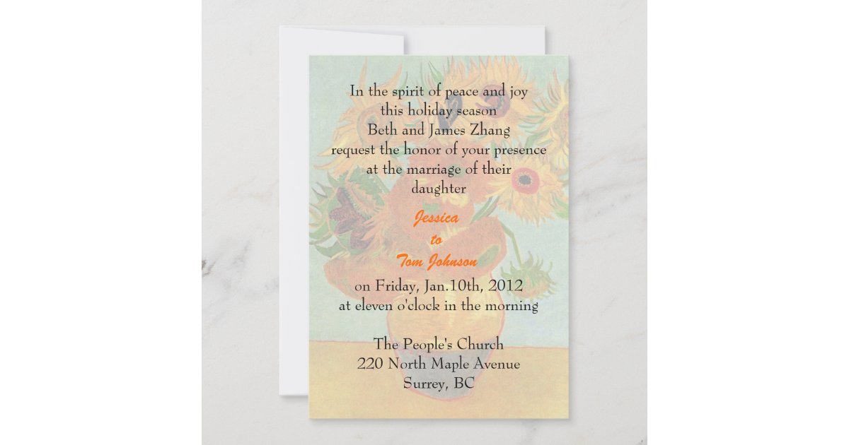 wedding, bride's parents invitation | Zazzle