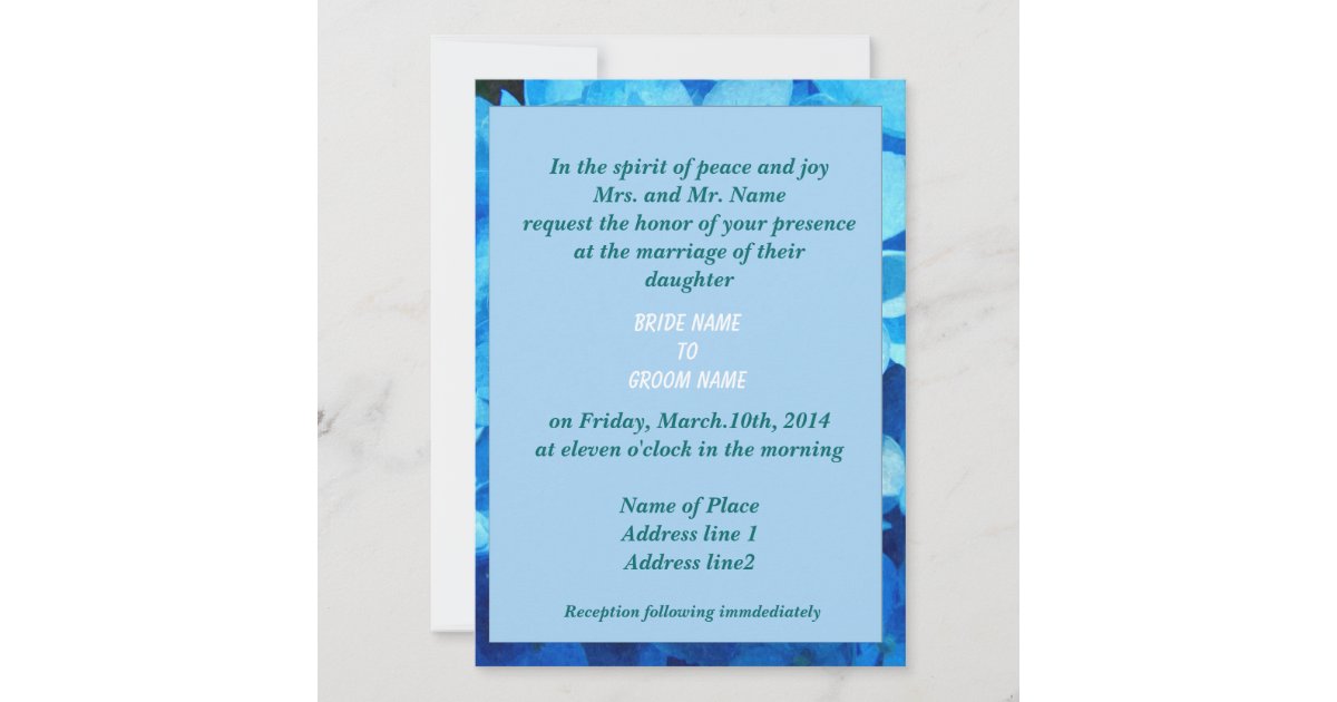 wedding, bride's parent's invitation | Zazzle