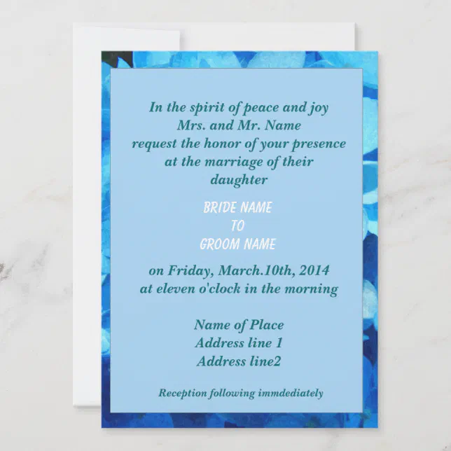 wedding, bride's parent's invitation | Zazzle