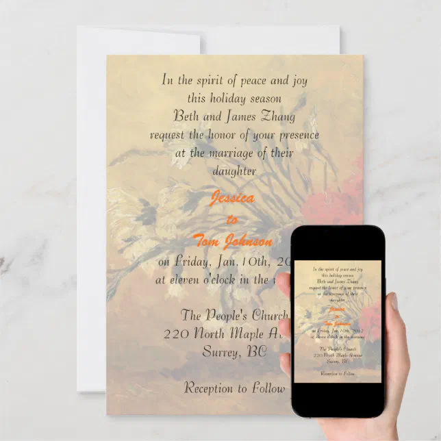 wedding, bride's parents invitation | Zazzle