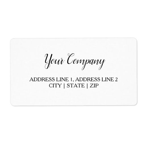 Wedding, Business Shipping Label | Zazzle
