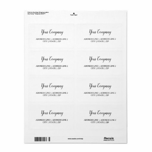 Wedding, Business Shipping Label | Zazzle