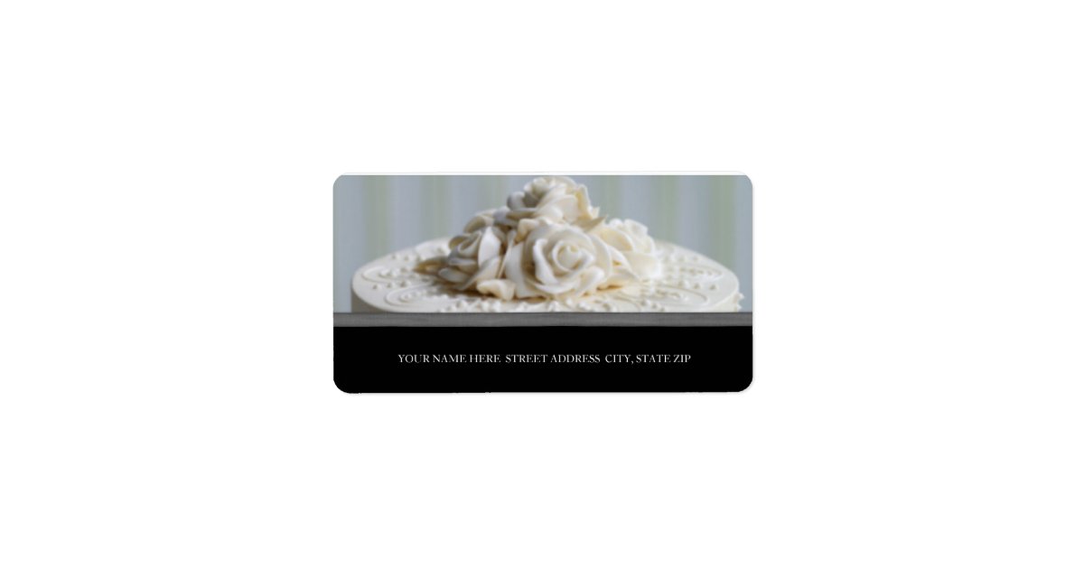 Wedding Cake Address Labels | Zazzle