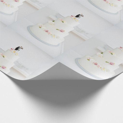 Wedding cake - gift wrapping paper | Zazzle