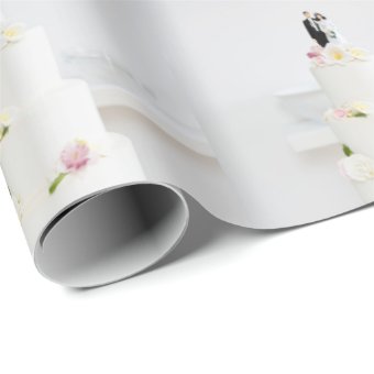 Wedding cake - gift wrapping paper | Zazzle