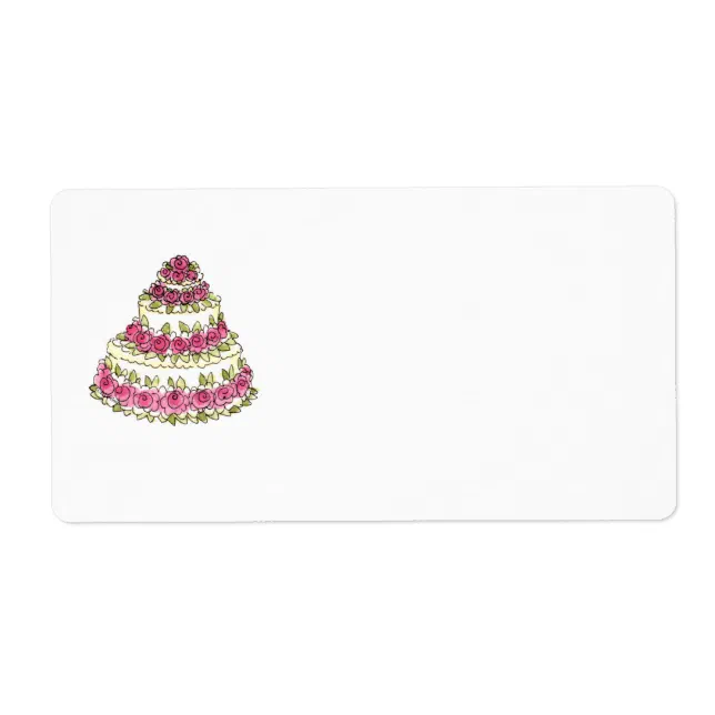 Wedding Cake Label | Zazzle