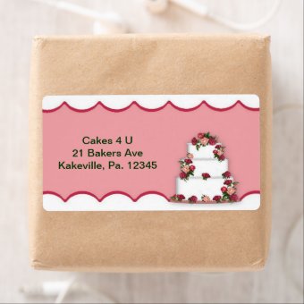Wedding Cake Label | Zazzle