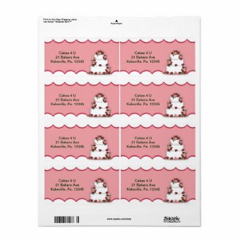 Wedding Cake Label | Zazzle