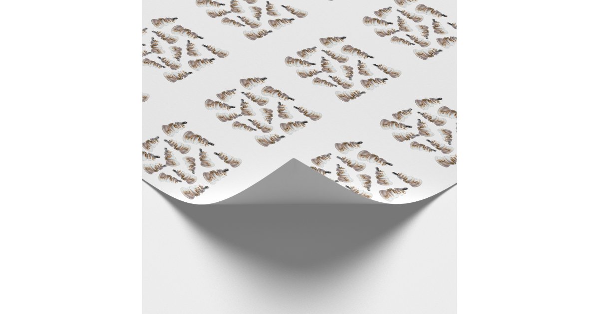 Wedding cake pattern wrapping paper | Zazzle