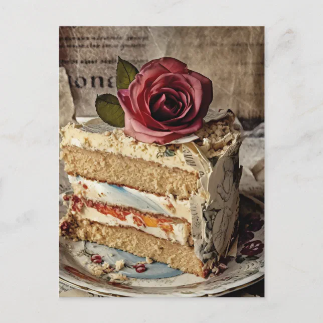 Wedding Cake Postcard | Zazzle