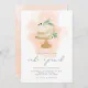 Wedding Cake & Punch Reception Watercolor Invitation | Zazzle