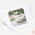 Wedding Cake Square Sticker | Zazzle