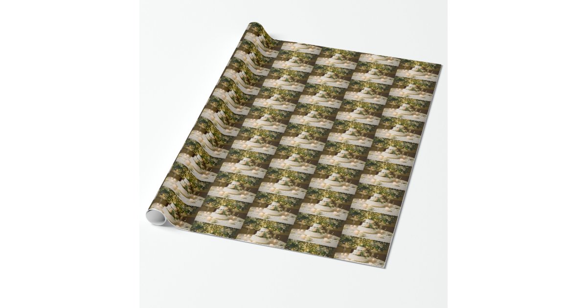 Wedding Cake Wrapping Paper Zazzle wedding-cake-wrapping-paper-zazzle