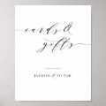 Wedding Cards & Gift Table Paper Poster Sign J102 | Zazzle