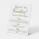 Wedding Cocktail/Bar Menu Pedestal Sign | Zazzle