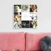 Wedding Collage Wrapped Canvas - White | Zazzle