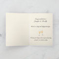 Wedding Congratulations Add Names Rose Ephemera Card | Zazzle