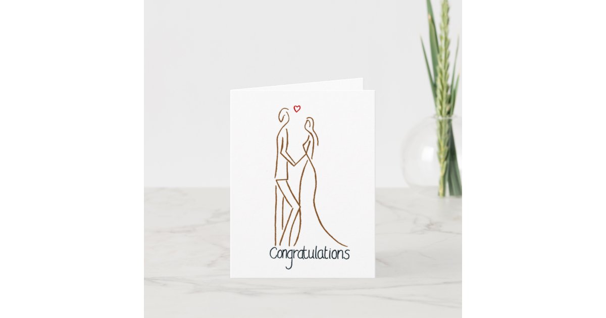 Wedding Congratulations Card | Zazzle