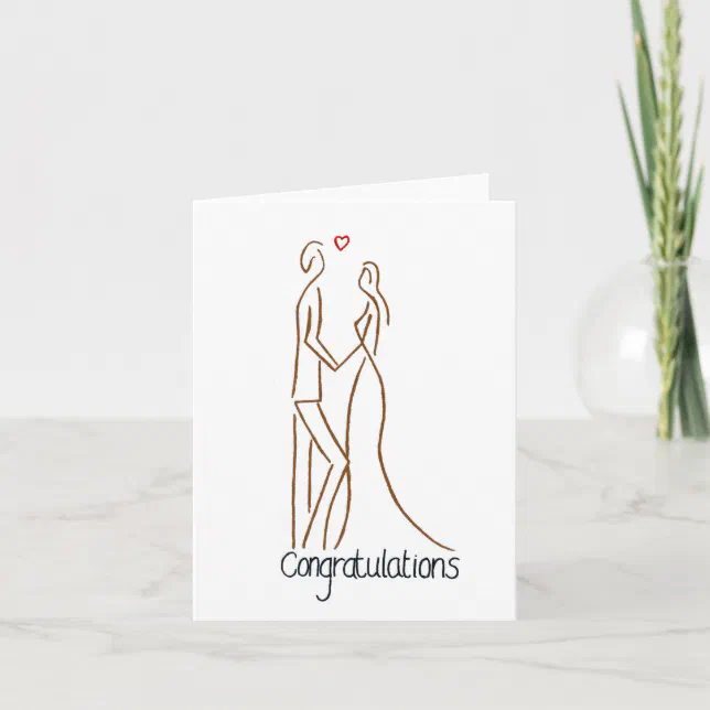 Wedding Congratulations Card | Zazzle