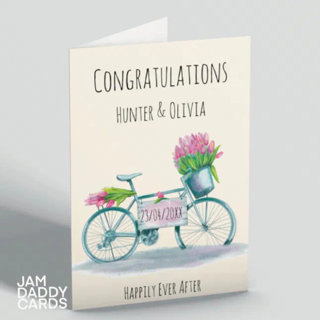 Wedding Congratulations Custom Card | Zazzle