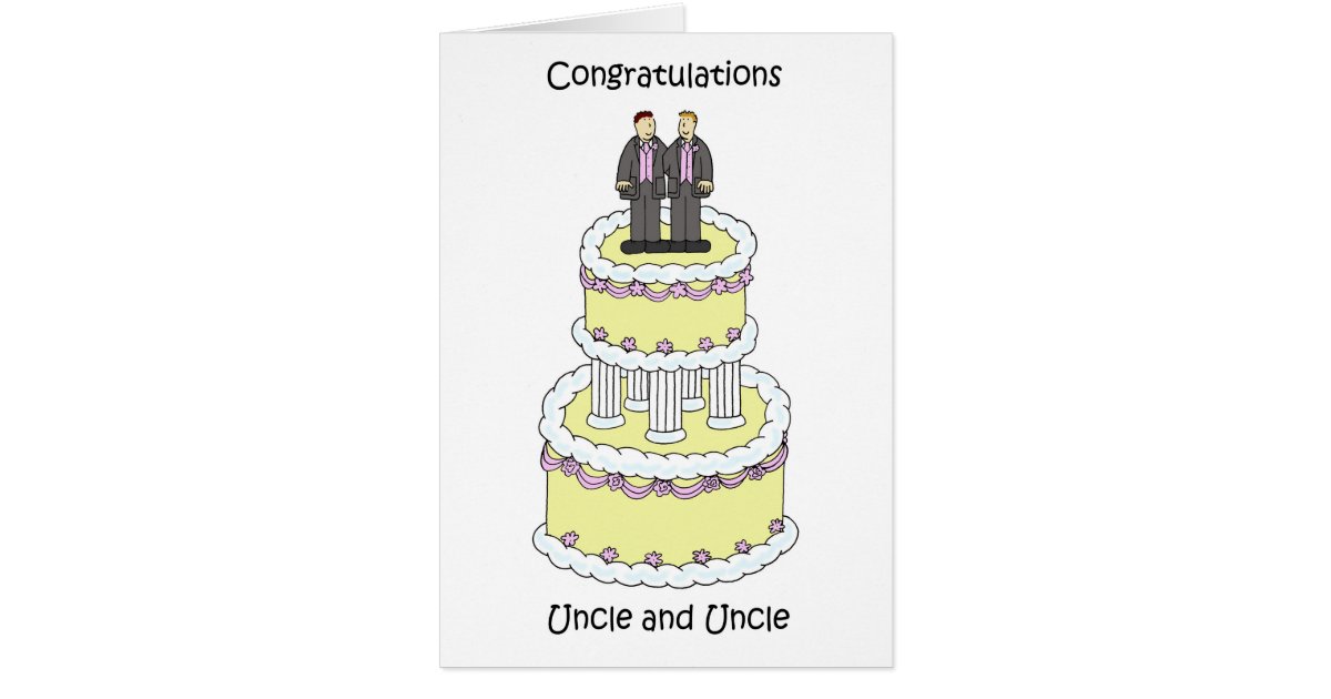 Wedding Congratulations Uncle and Uncle | Zazzle