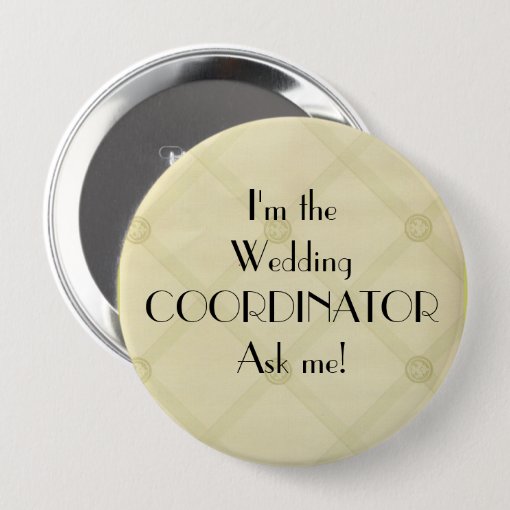 Wedding Coordinator-Planner Pinback Button | Zazzle