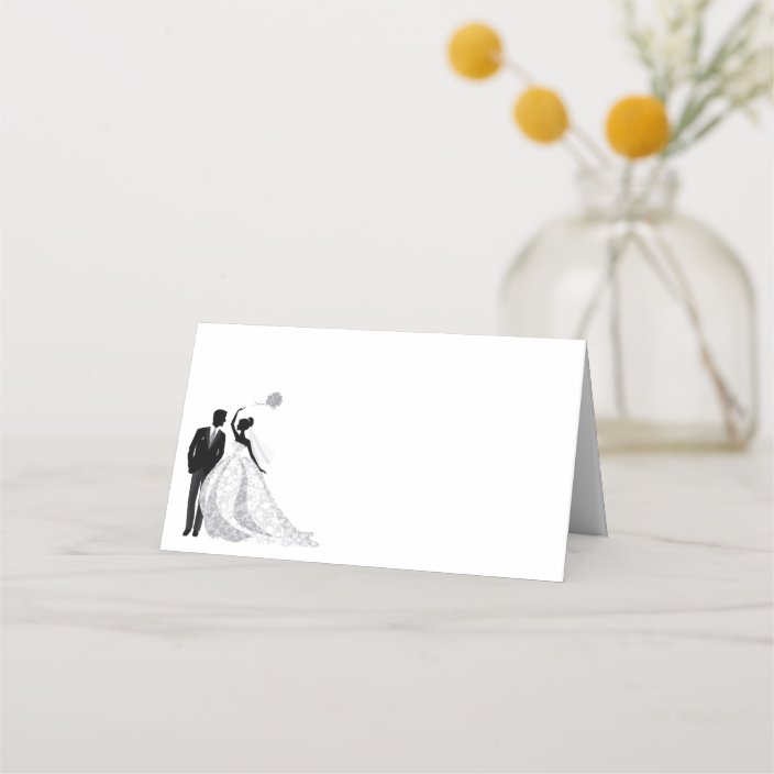 Wedding Couple Name Place Card | Zazzle.com