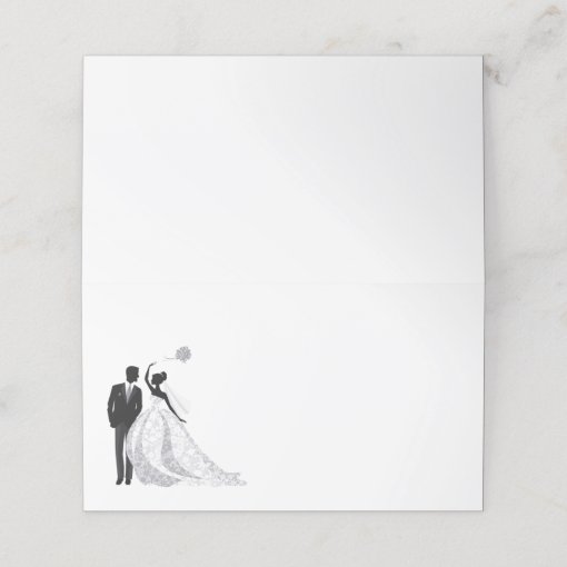 Wedding Couple Name Place Card | Zazzle
