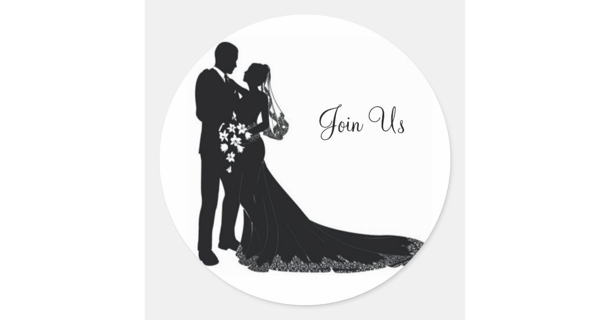 Wedding Couple Sticker | Zazzle
