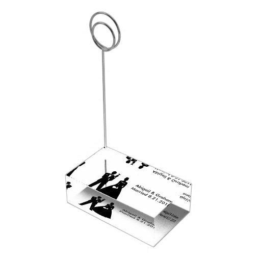 Wedding Couple Table Card Holder | Zazzle