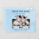 Wedding Cows Save the Date Postcard | Zazzle