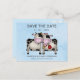 Wedding Cows Save the Date Postcard | Zazzle