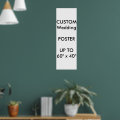 Wedding Custom 12" x 36" Poster MATTE Portrait | Zazzle