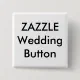 Wedding Custom 2" Square Button Pin | Zazzle