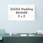 Wedding Custom Banner 5' x 3' | Zazzle