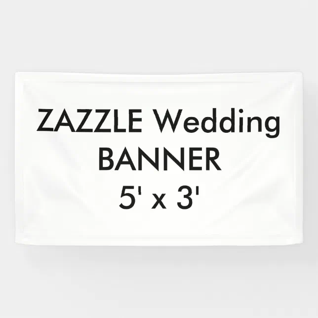 Wedding Custom Banner 5' x 3' | Zazzle