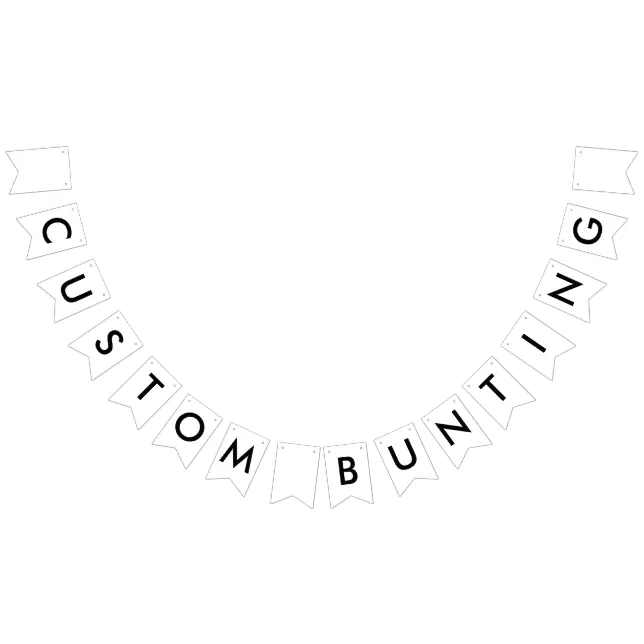 Wedding Custom Bunting Flags Banner - Swallowtail | Zazzle