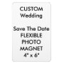 Wedding Custom Save The Date Photo Fridge Magnet | Zazzle