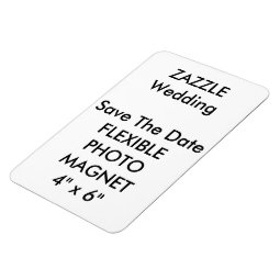Wedding Custom Save The Date Photo Fridge Magnet | Zazzle