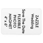 Wedding Custom Save The Date Photo Fridge Magnet | Zazzle