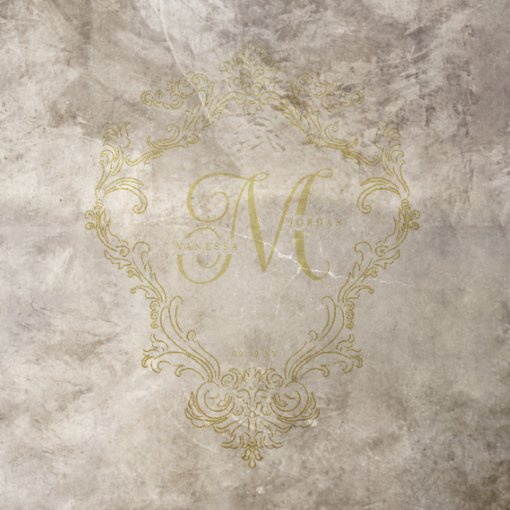 Wedding Dance Floor Monogram | Gold Crest Floor Decals | Zazzle