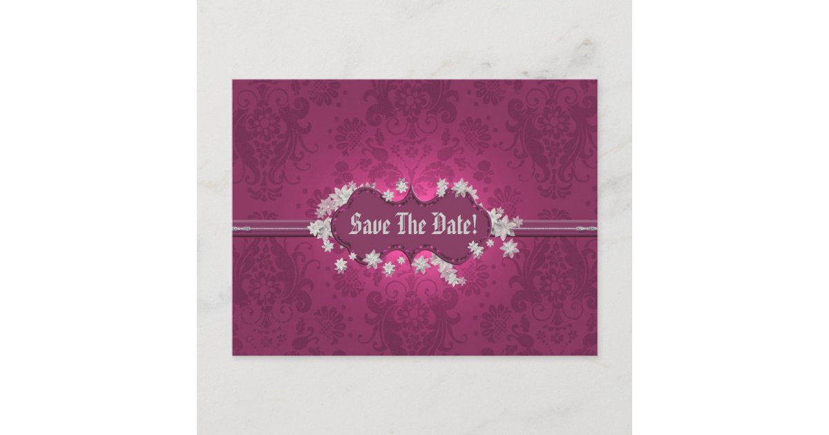 Wedding Date Announcement Postcard | Zazzle