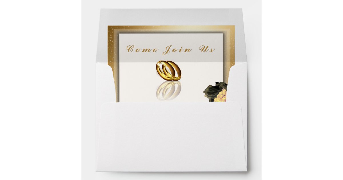 Wedding Day Bliss Elegant Wedding Envelope | Zazzle