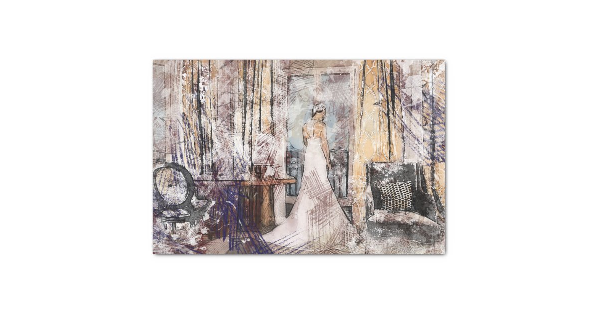 Wedding Day Decoupage Tissue Tissue Paper | Zazzle