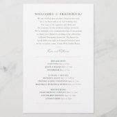 Wedding Day Welcome Map - CUSTOM for Katherine | Zazzle