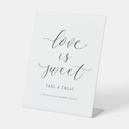 Wedding Dessert Sign Love is Sweet Candy Buffet | Zazzle