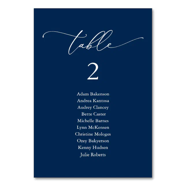 Wedding Dinner, Modern Guest Seating Chart and Table Number | Zazzle